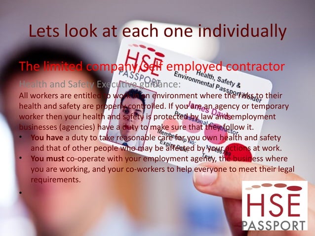 Hse presentation health safety_passport scheme_november 2011 | PPT