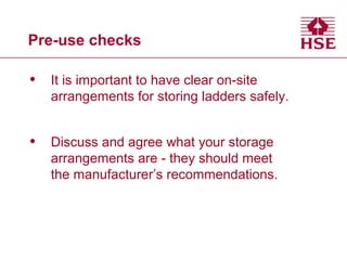 A toolbox talk on leaning ladder and stepladder safety | PPT