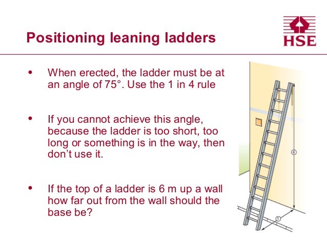 A toolbox talk on leaning ladder and stepladder safety