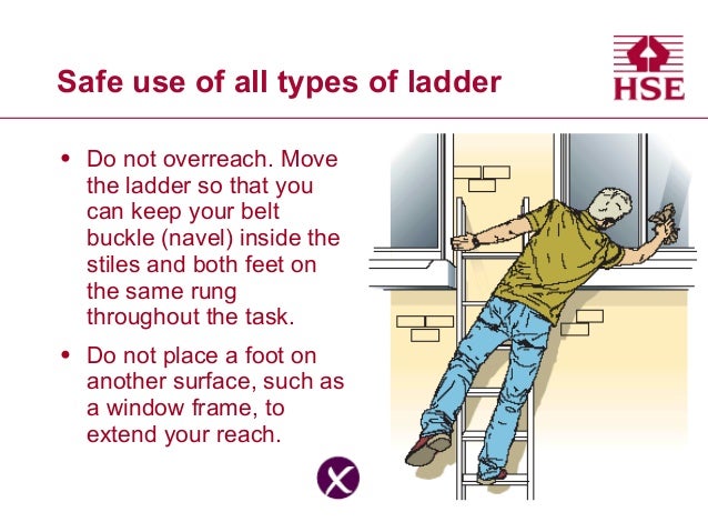 A toolbox talk on leaning ladder and stepladder safety
