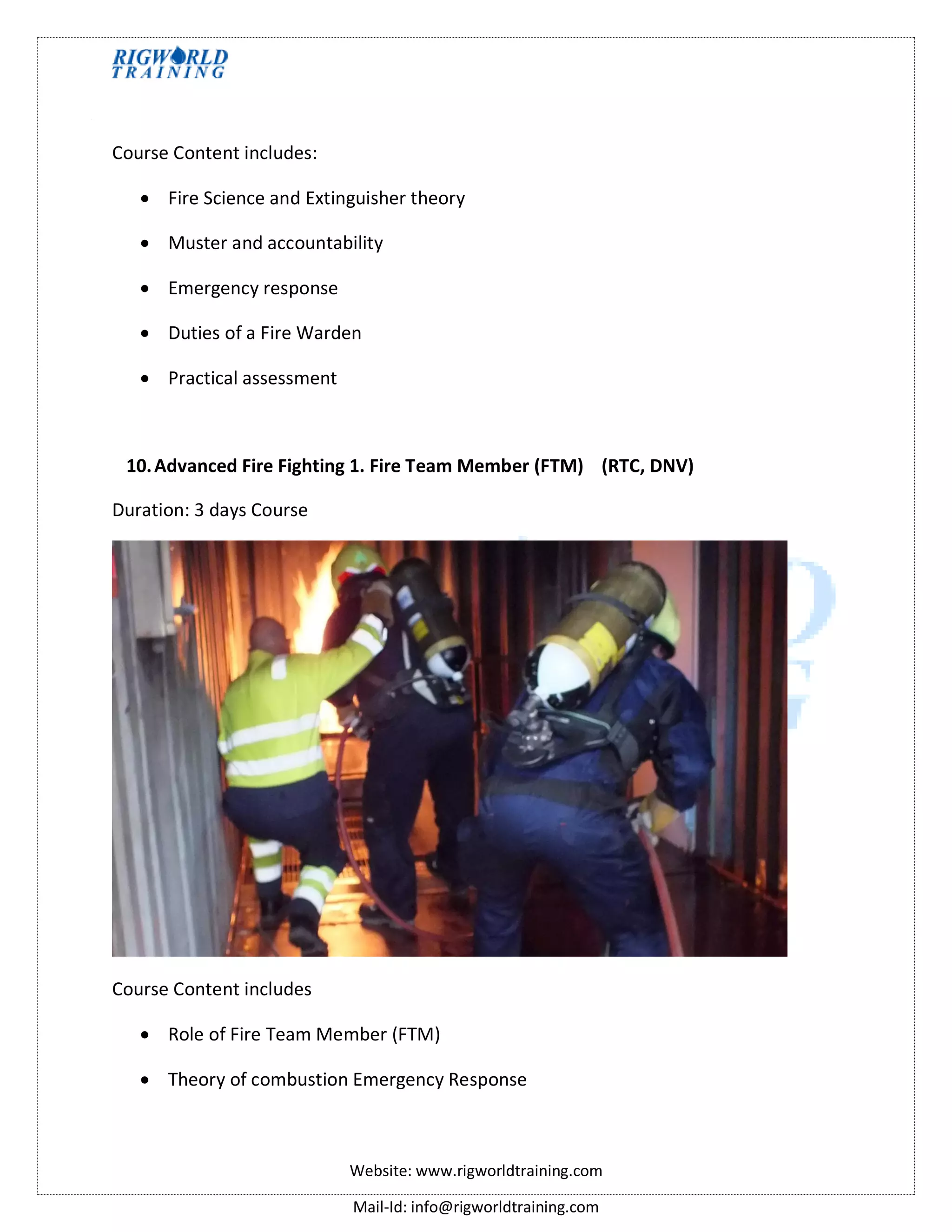 HSE Training Course - RigWorld Training Center | PDF