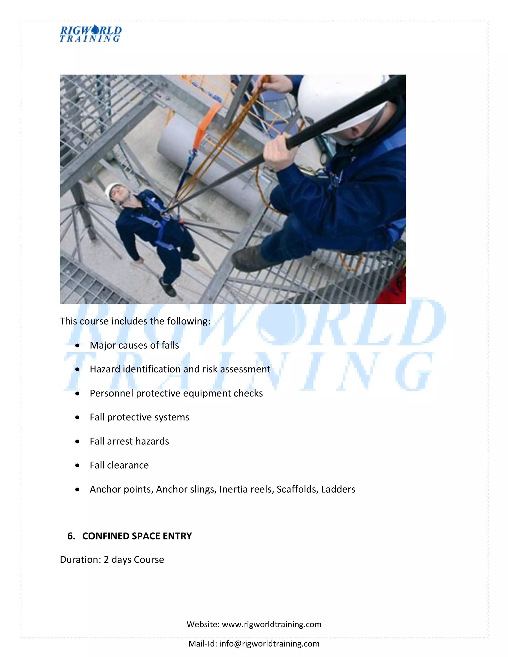 HSE Training Course - RigWorld Training Center | PDF