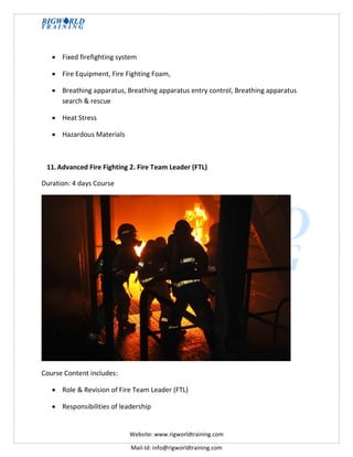 HSE Training Course - RigWorld Training Center | PDF