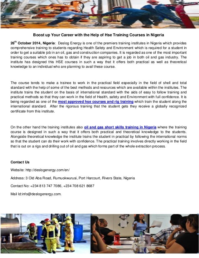 Hse Training Courses In Nigeria hse-training-courses-in-nigeria