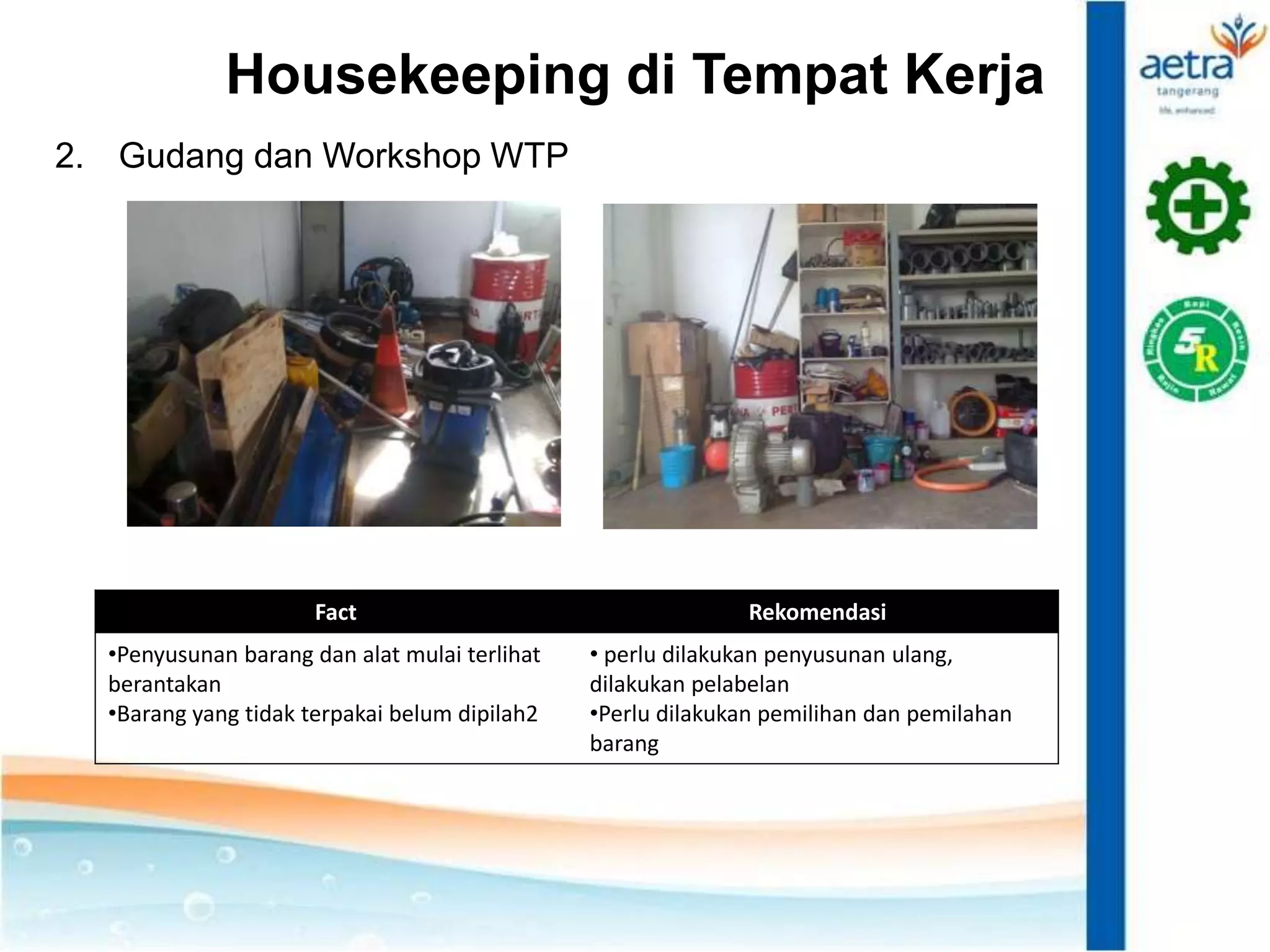 HSE Training Housekeeping (23 des 2016) | PPTX