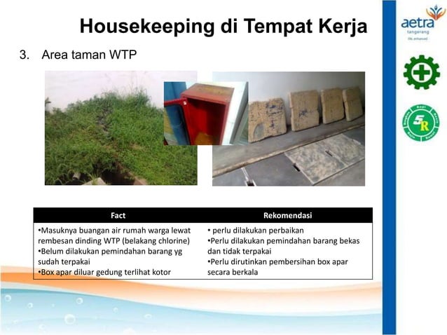 HSE Training Housekeeping (23 des 2016) | PPTX