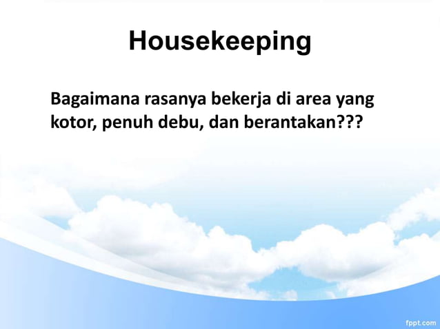 HSE Training Housekeeping (23 des 2016) | PPTX