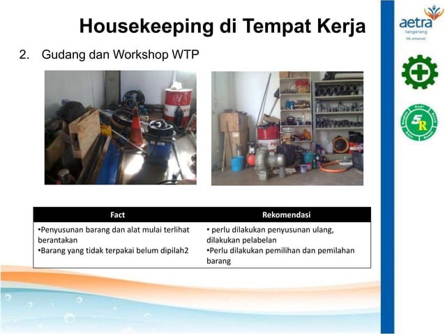 HSE Training Housekeeping (23 des 2016) | PPTX