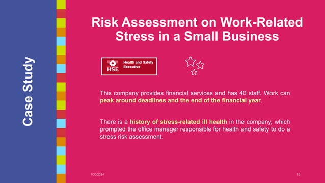 HSE Work-Related Stress and How to Manage It | PPTX