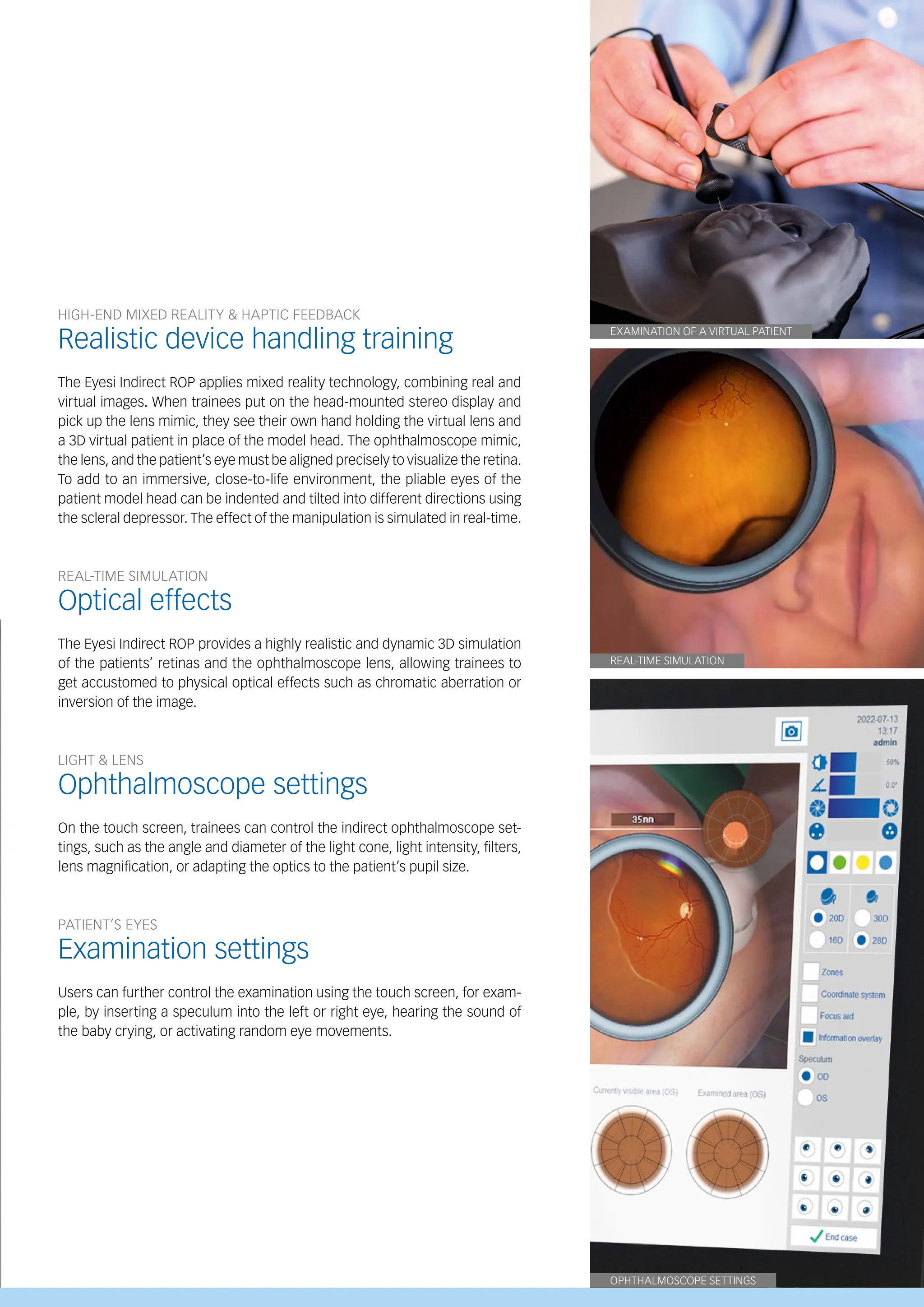 Haag-Streit Simulation Eyesi Indirect ROP Brochure | PDF | 3-D Graphics ...