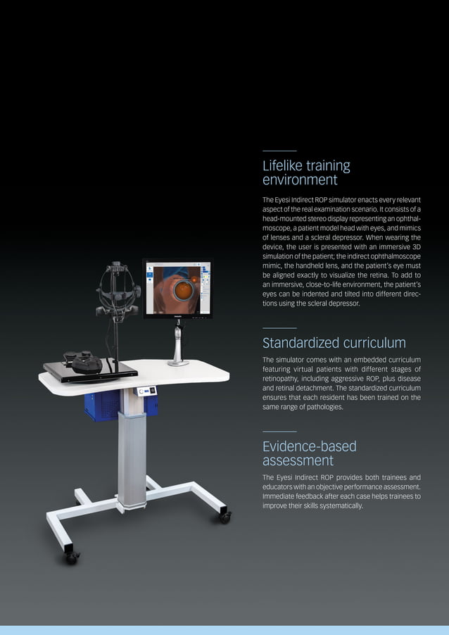 Haag-Streit Simulation Eyesi Indirect ROP Brochure | PDF | 3-D Graphics ...