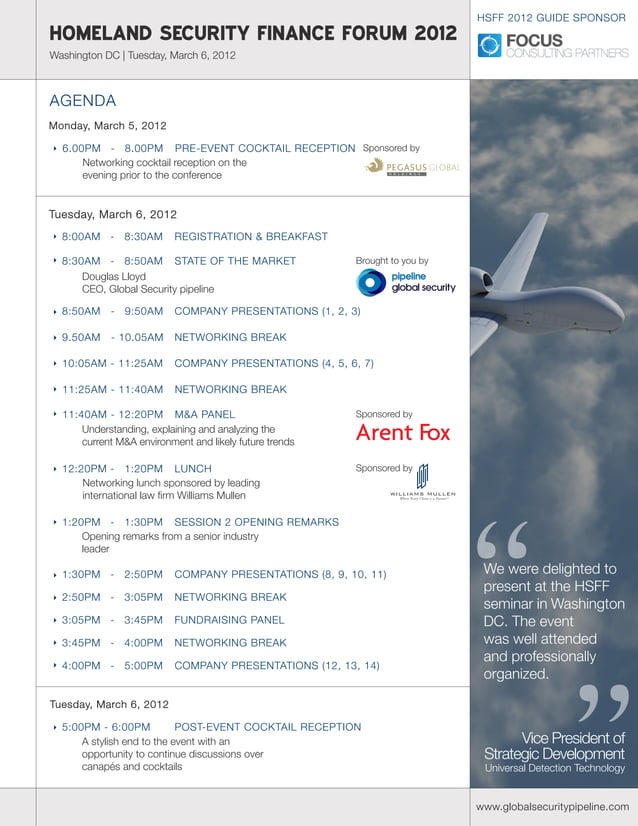 Hsff 2012 Brochure | PDF | Business Expos & Conferences | Events