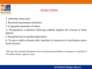 Hysterosalphyngography | PPTX