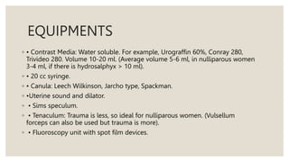 HYSTEROSALPINGOGRAPHY- presentation.pptx