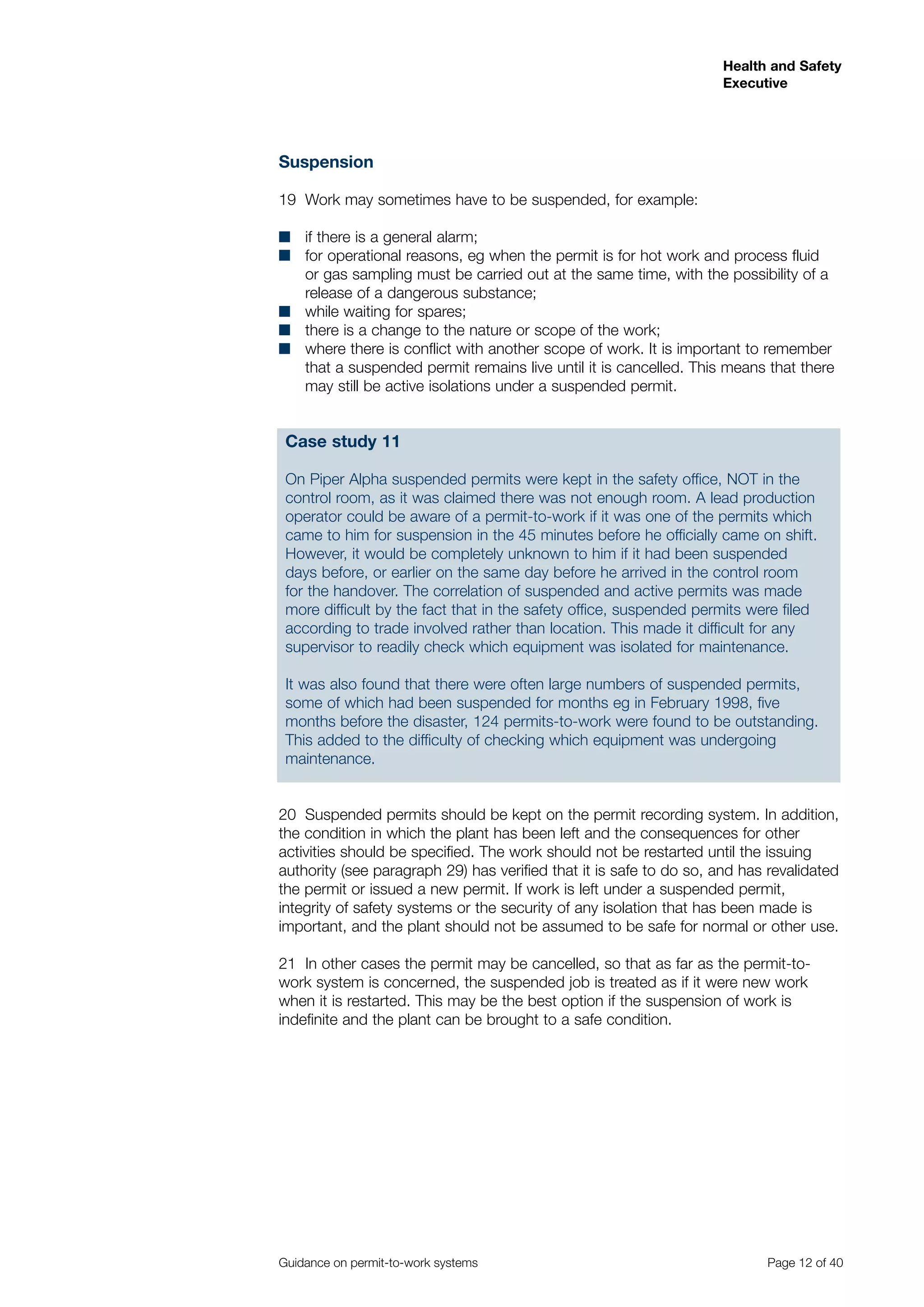 Hsg250 guidance on_permit_to_work_systems | PDF