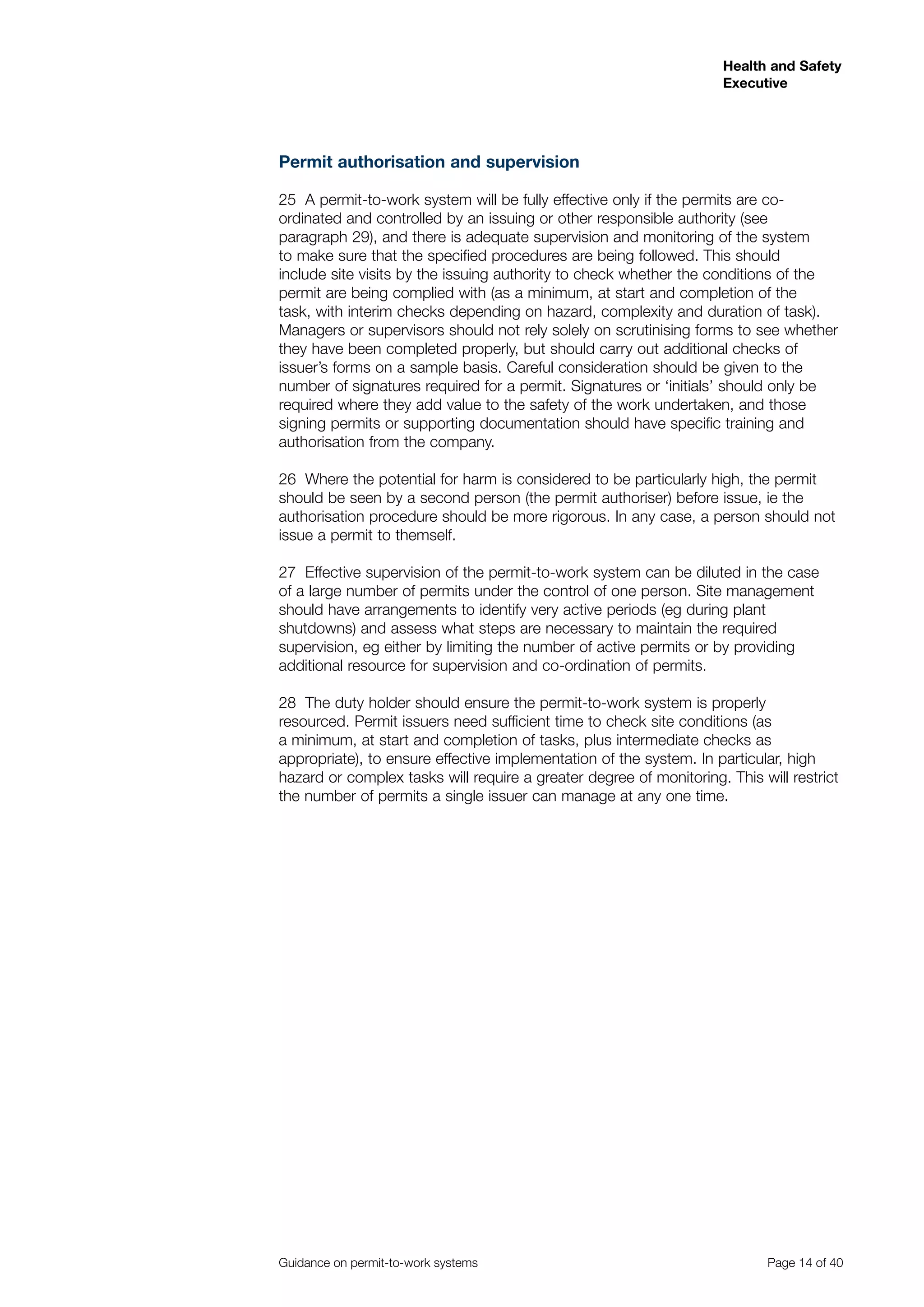 Hsg250 guidance on_permit_to_work_systems | PDF