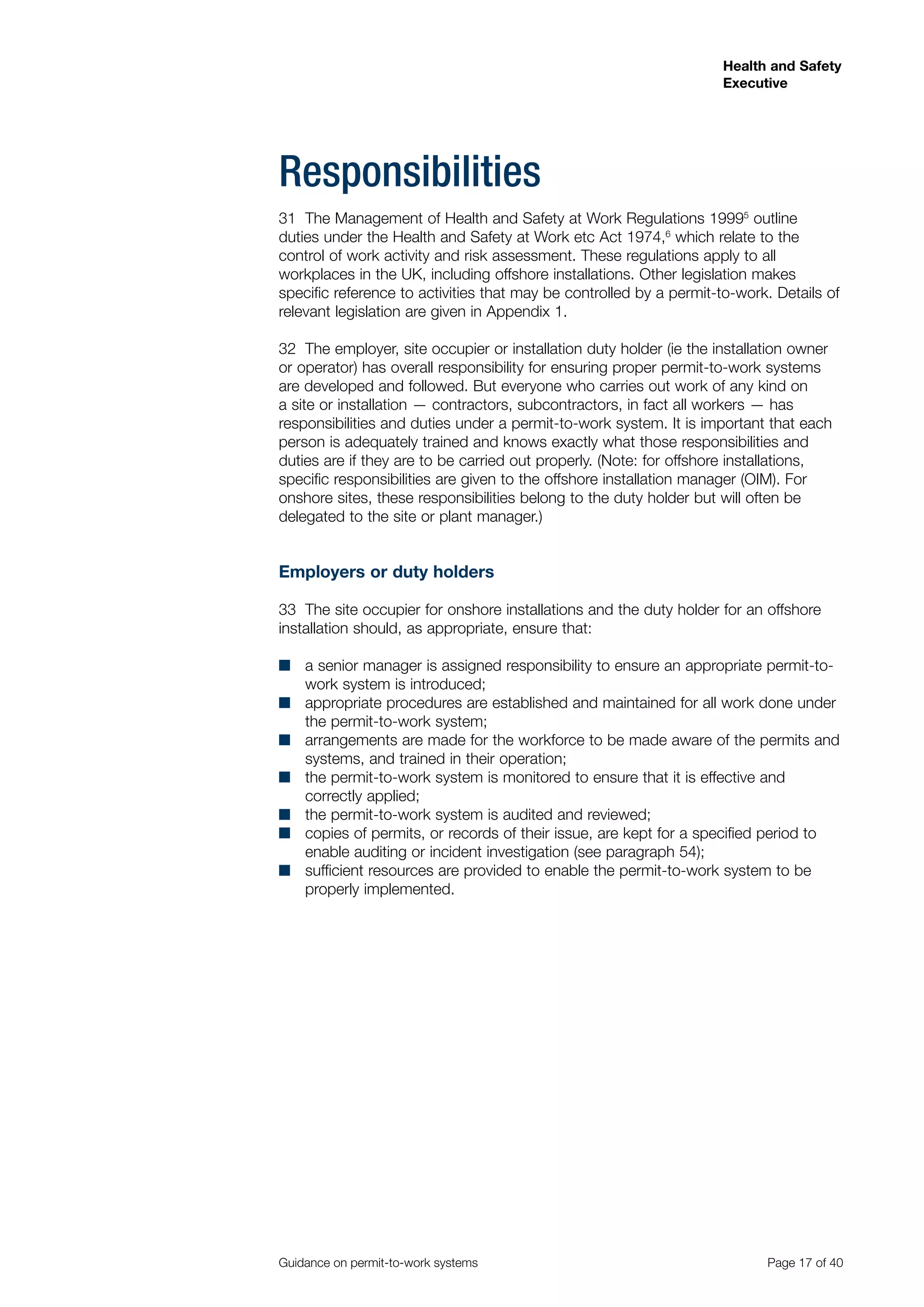 Hsg250 guidance on_permit_to_work_systems | PDF