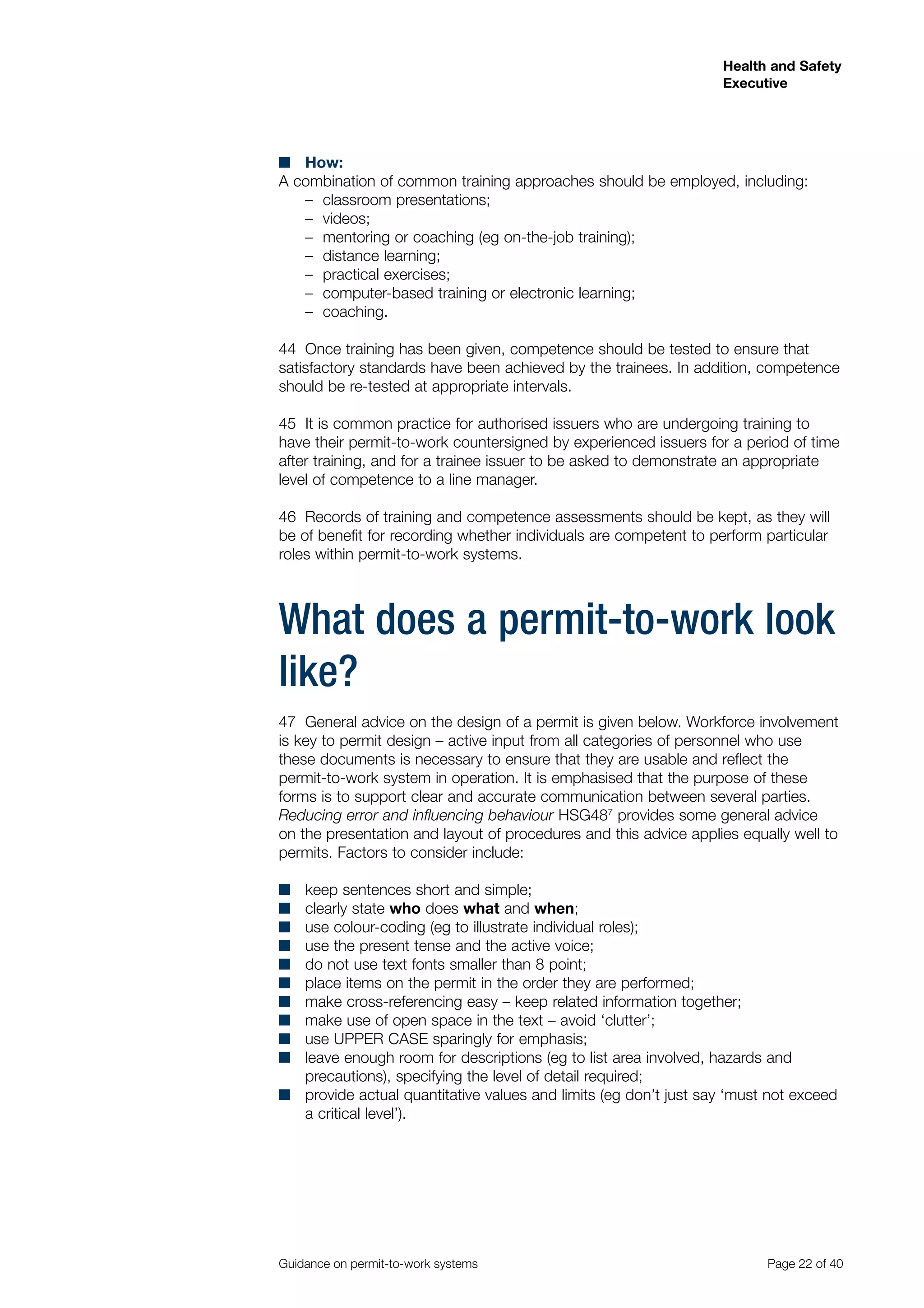 Hsg250 guidance on_permit_to_work_systems | PDF