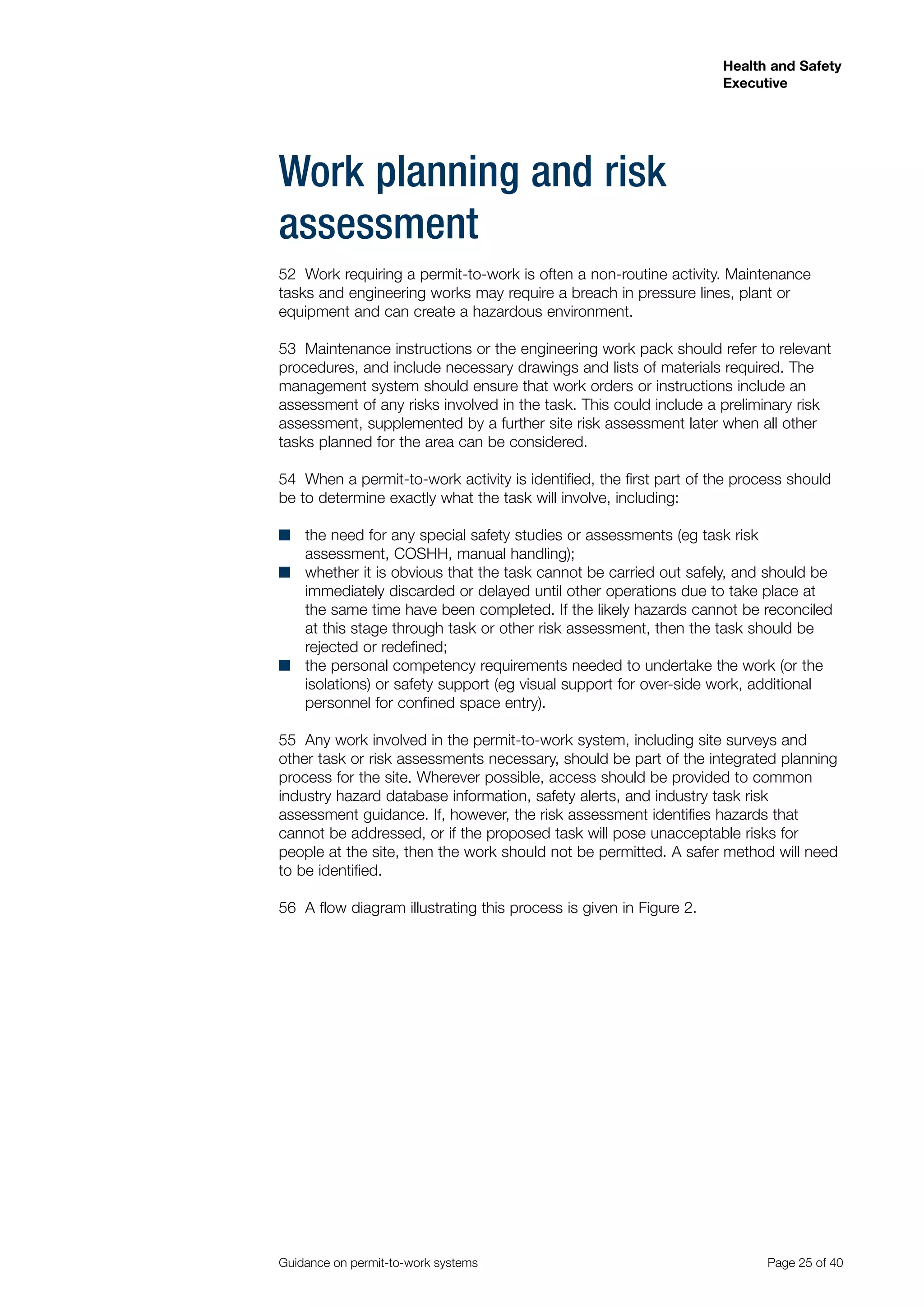 Hsg250 guidance on_permit_to_work_systems | PDF