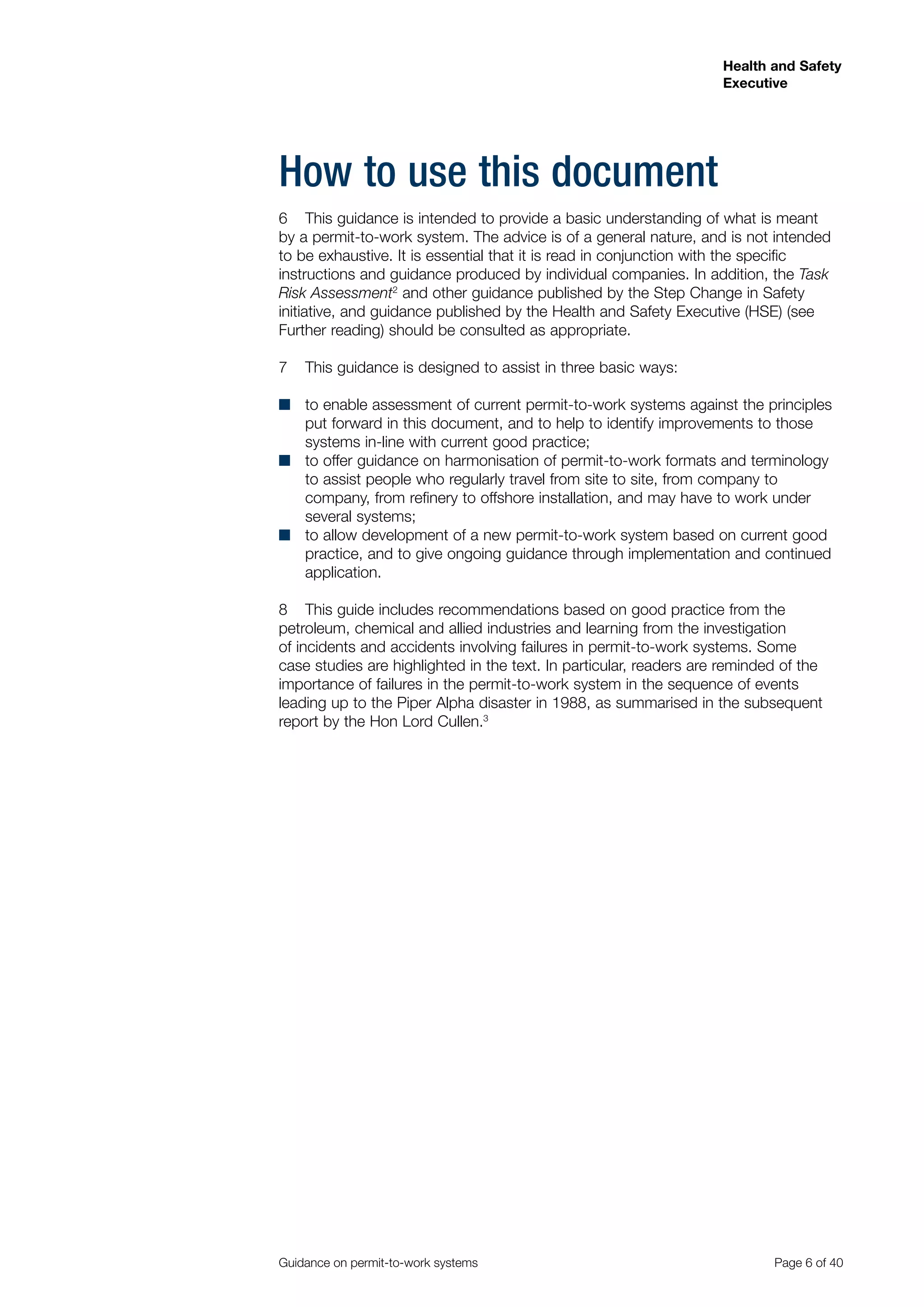 Hsg250 guidance on_permit_to_work_systems | PDF