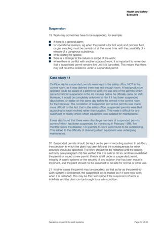 Hsg250 guidance on_permit_to_work_systems | PDF