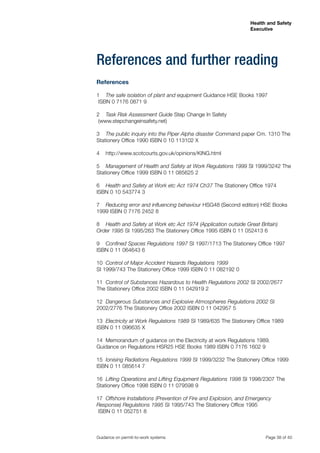 Hsg250 guidance on_permit_to_work_systems | PDF