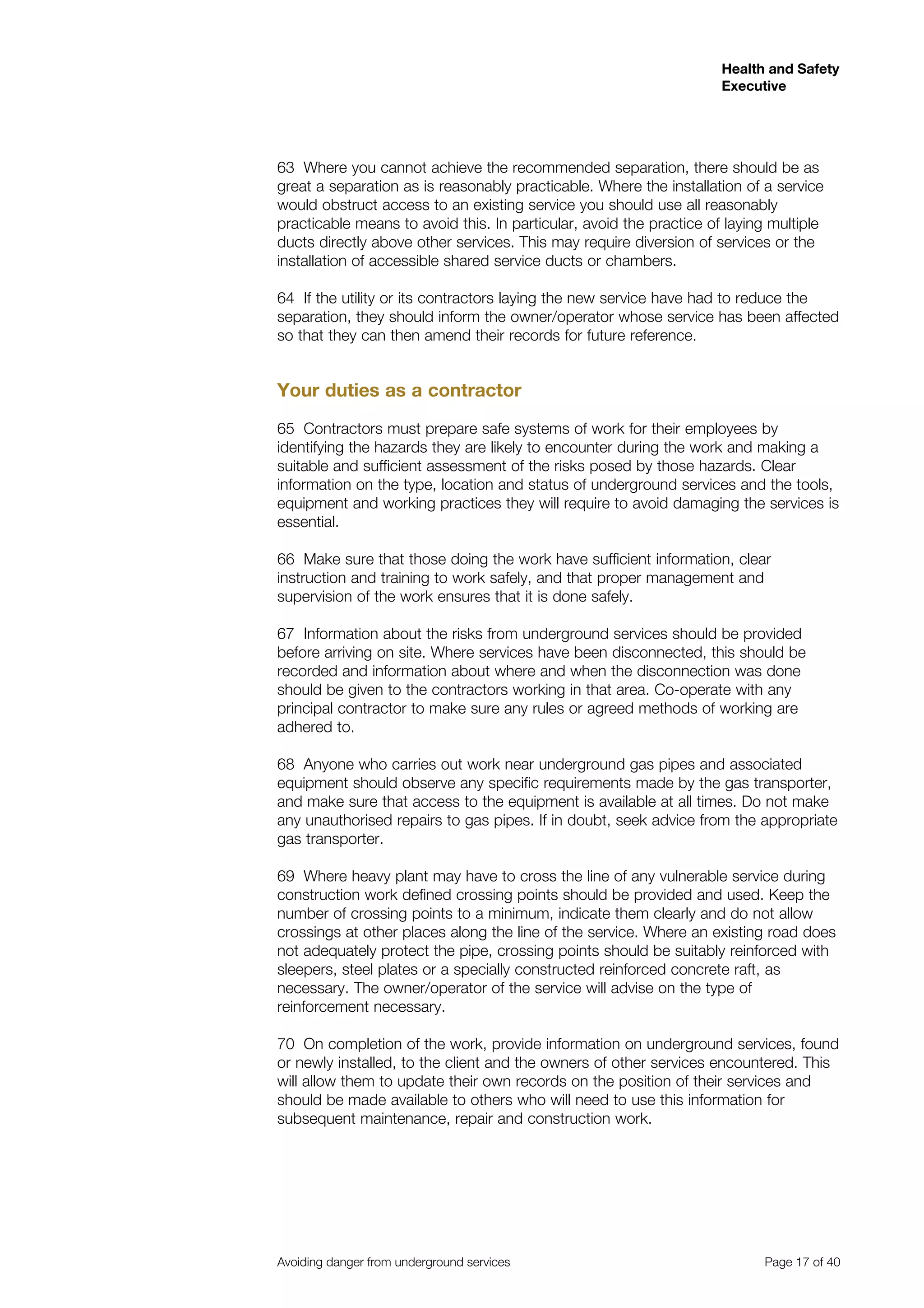 HSG47 Avoiding Danger From Underground Services (HSE 3rd Edition 2014 ...