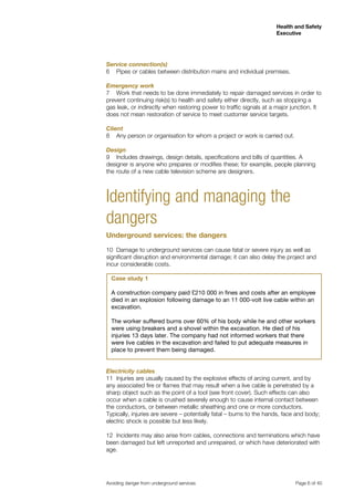 HSG47 Avoiding Danger From Underground Services (HSE 3rd Edition 2014 ...
