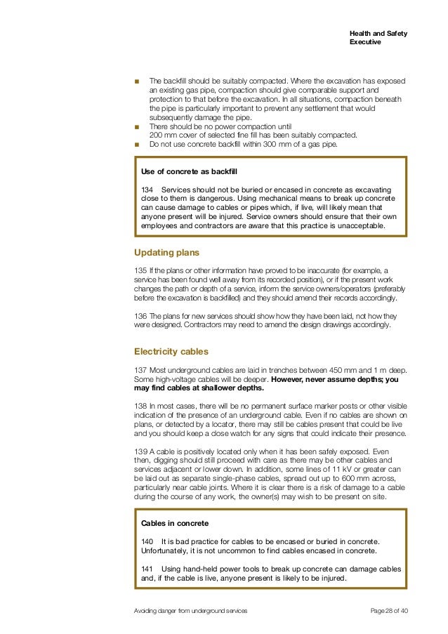 HSG47 Avoiding Danger From Underground Services (HSE 3rd Edition 2014)