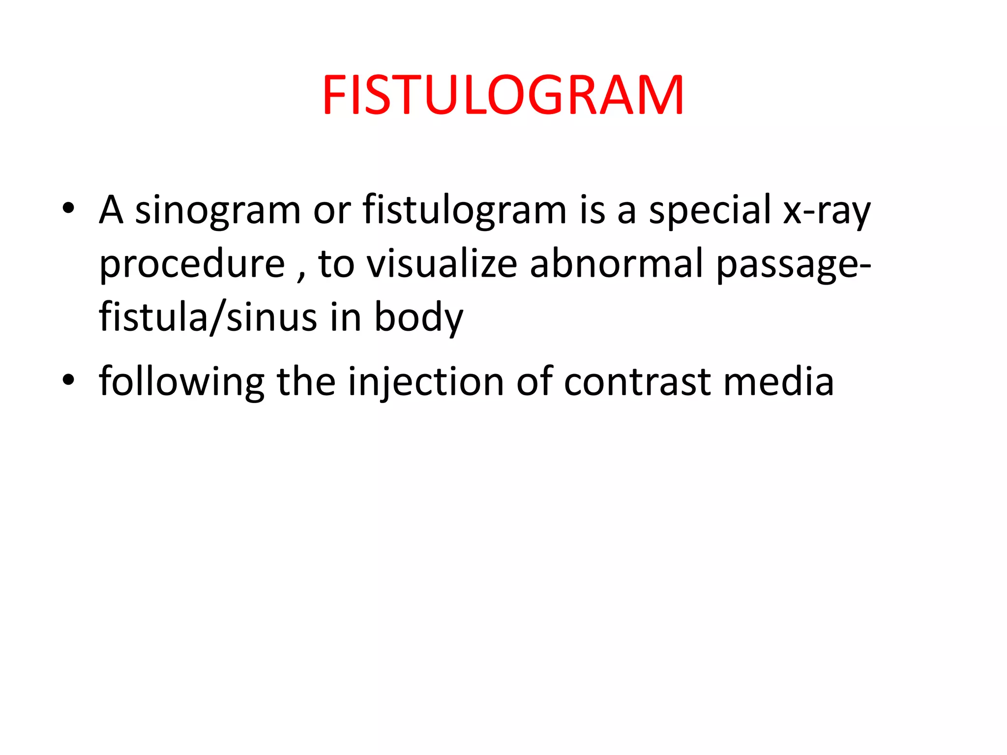 HSG AND FISTULOGRAM.pptx | Pregnancy | Reproductive Health
