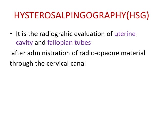 HSG AND FISTULOGRAM.pptx | Pregnancy | Reproductive Health