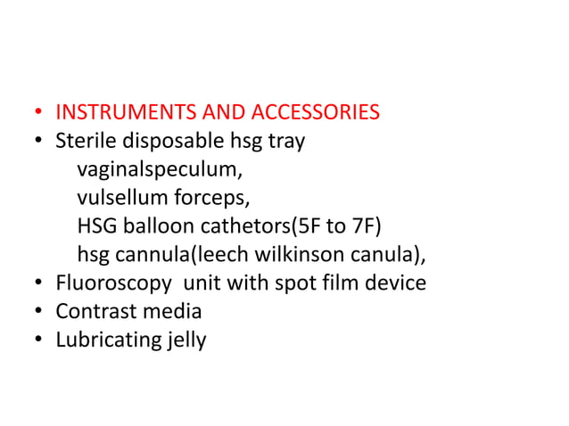 HSG AND FISTULOGRAM.pptx | Pregnancy | Reproductive Health