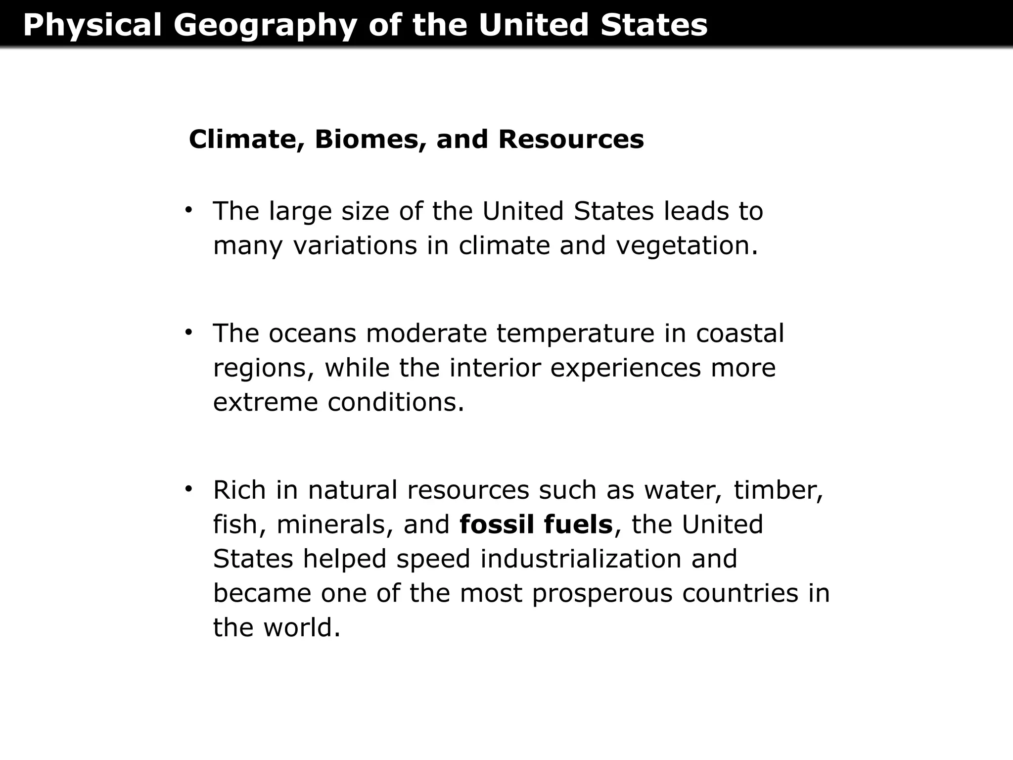 America Geography ______________________________________ | PPT