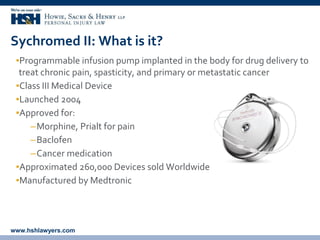 Do You Rely on the Synchromed II Pain Pump For Drug Delivery? Beware of ...