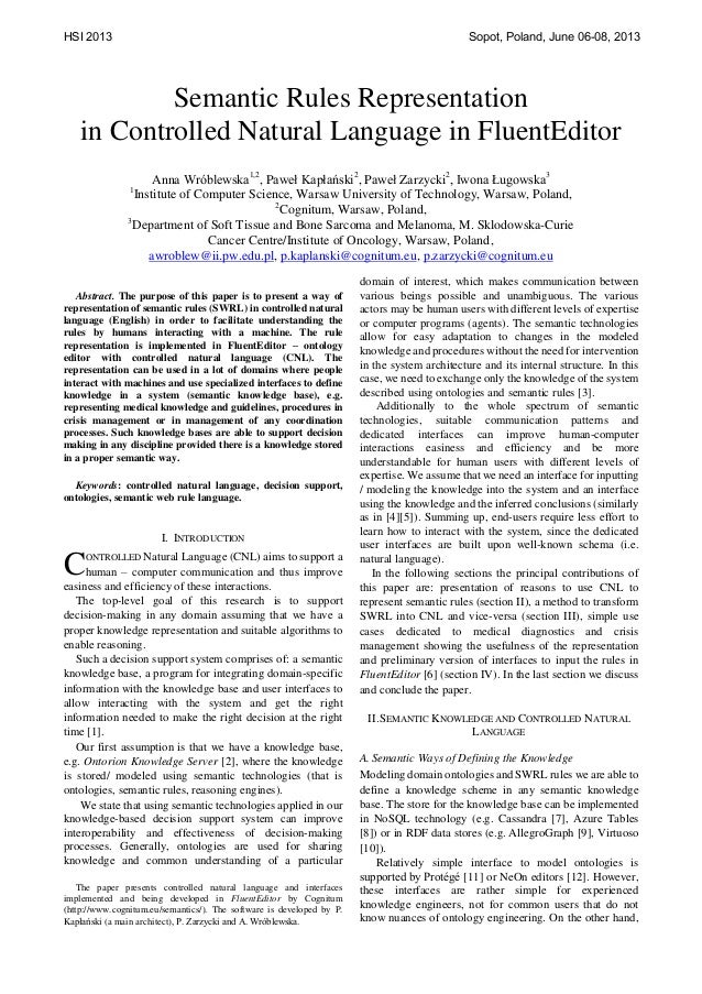 Semantic Rules Representation in Controlled Natural Language in Fluen…