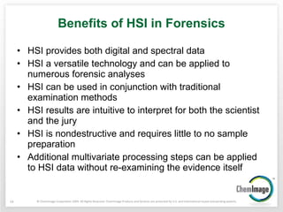 Hyperspectral imaging for forensic examination | PPT