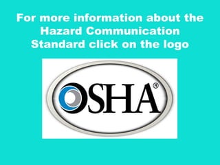 RRHS OSHA Hazard Communication Standard Presentation | PPT