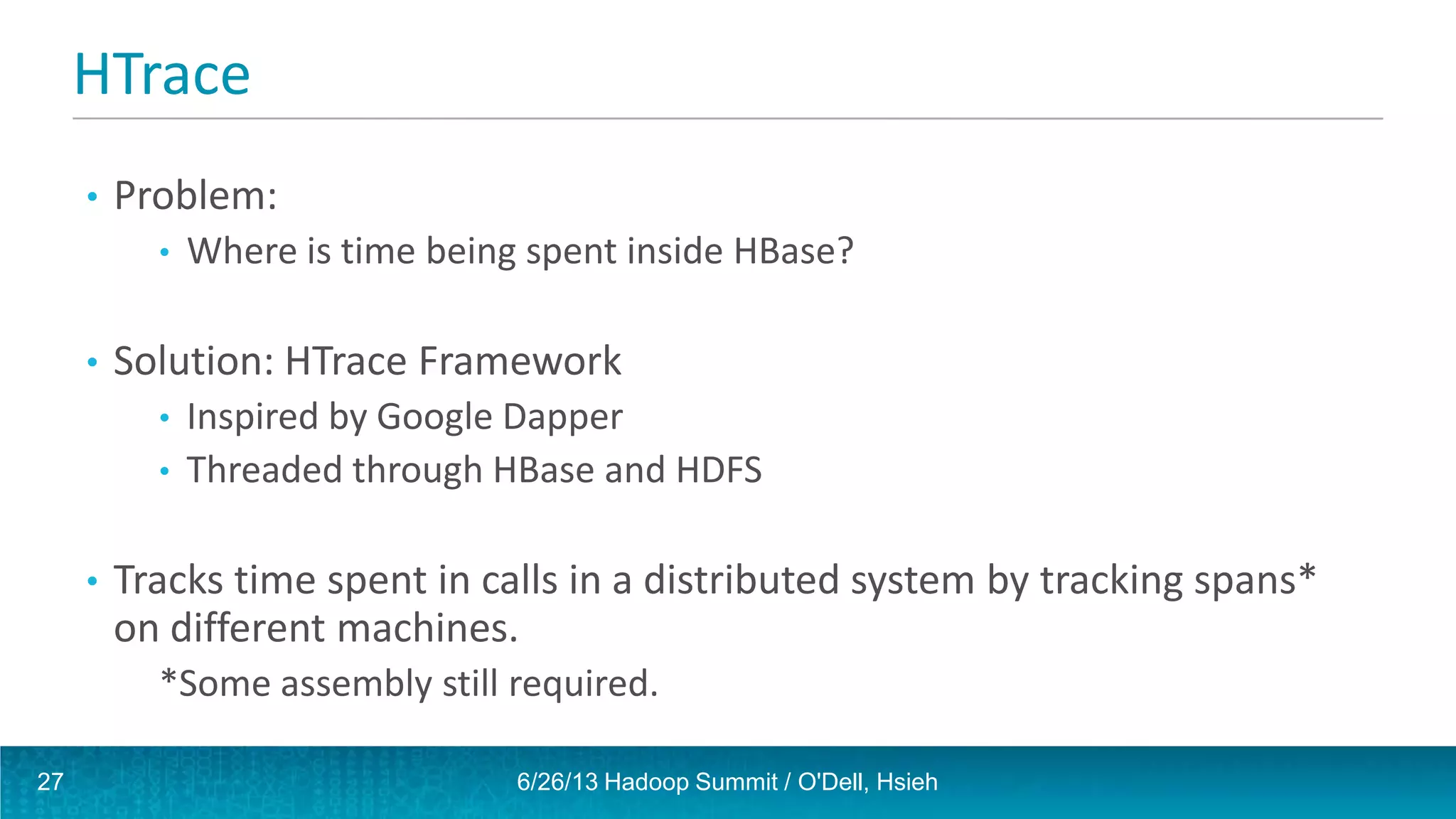 Trends in Supporting Production Apache HBase Clusters | PPT