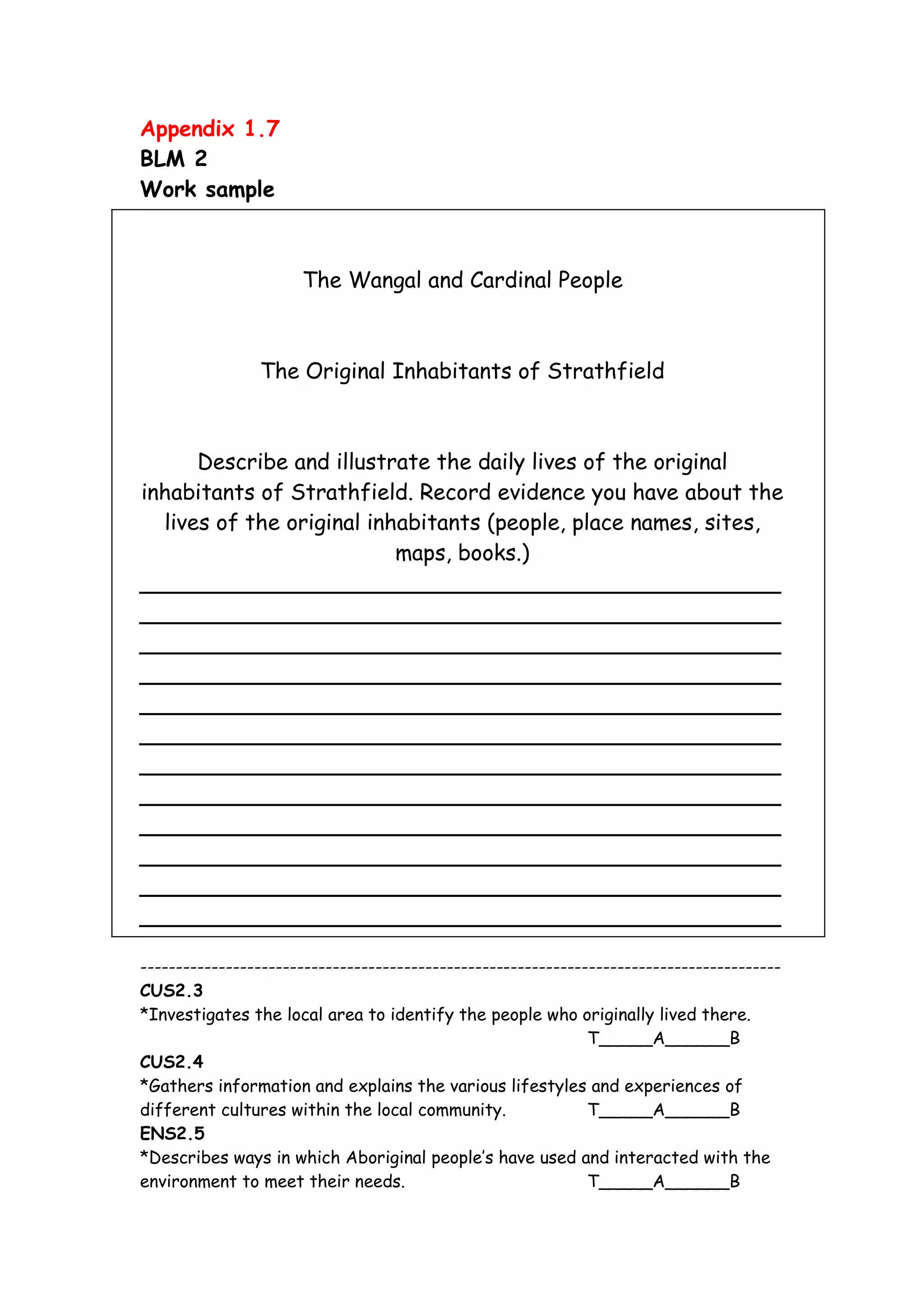 Hsie Stage 2 Unit Of Work | PDF