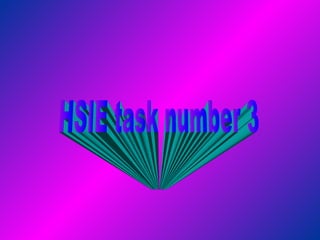 Hsie task number 3 | PPT
