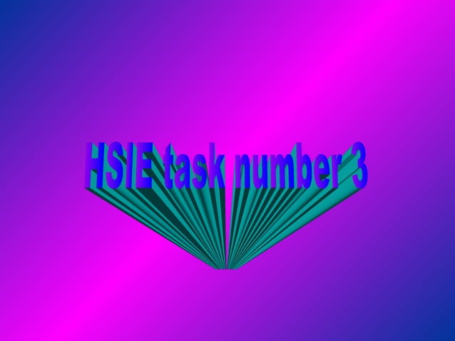 Hsie task number 3 | PPT