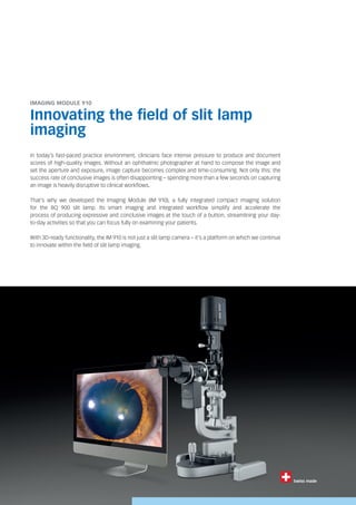 Haag-Streit Imaging Modules IM910 & IM600 | PDF