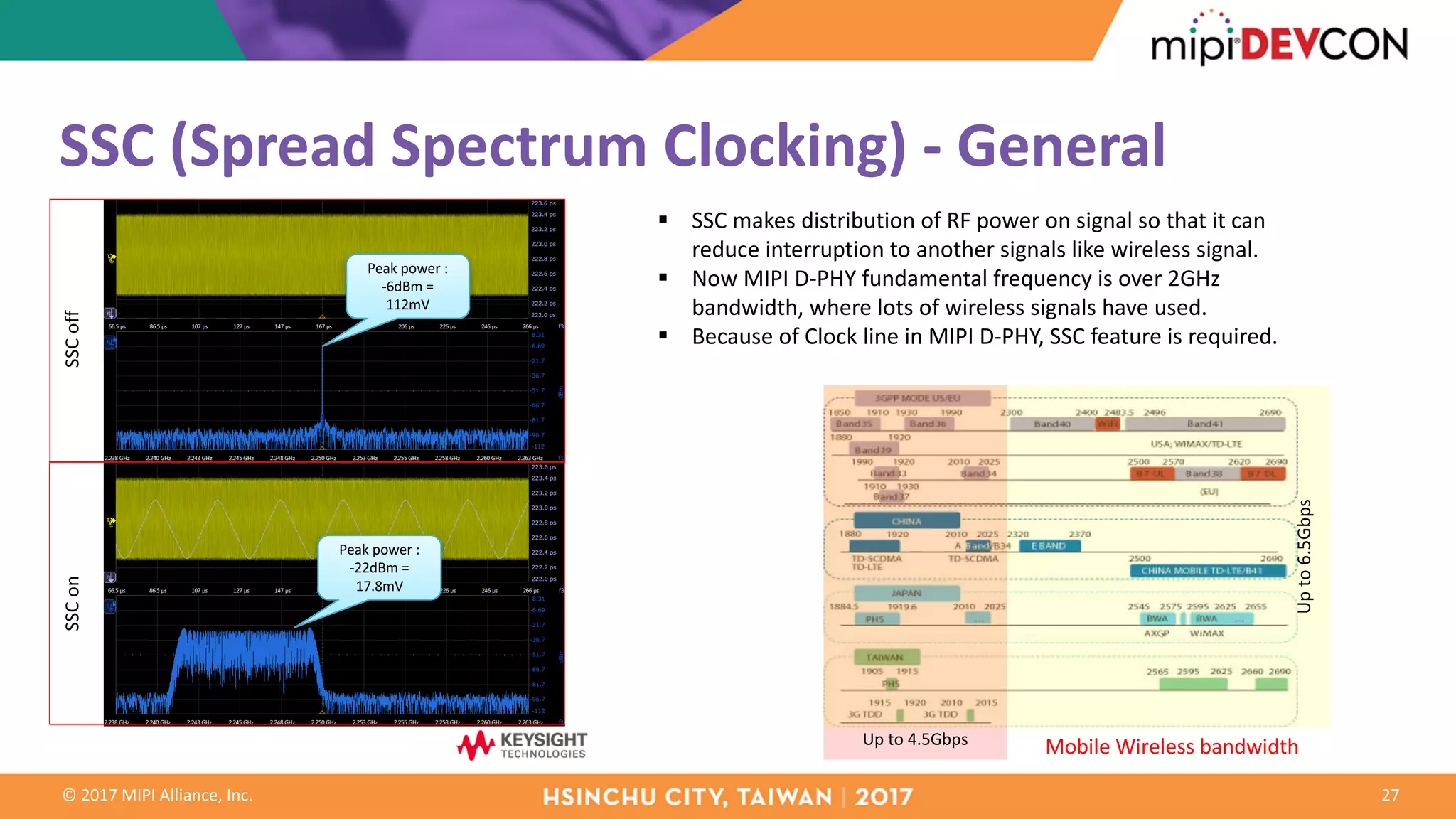 MPI DevCon Hsinchu City 2017: Next generation MIPI Physical Layer ...