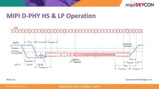 MPI DevCon Hsinchu City 2017: MIPI C-PHY/D-PHY Dual Mode Subsystem ...
