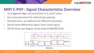 MPI DevCon Hsinchu City 2017: MIPI High Speed Serial Technologies ...