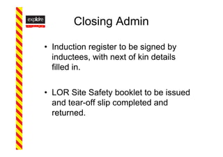 induction pres hertford 040411 | PPT