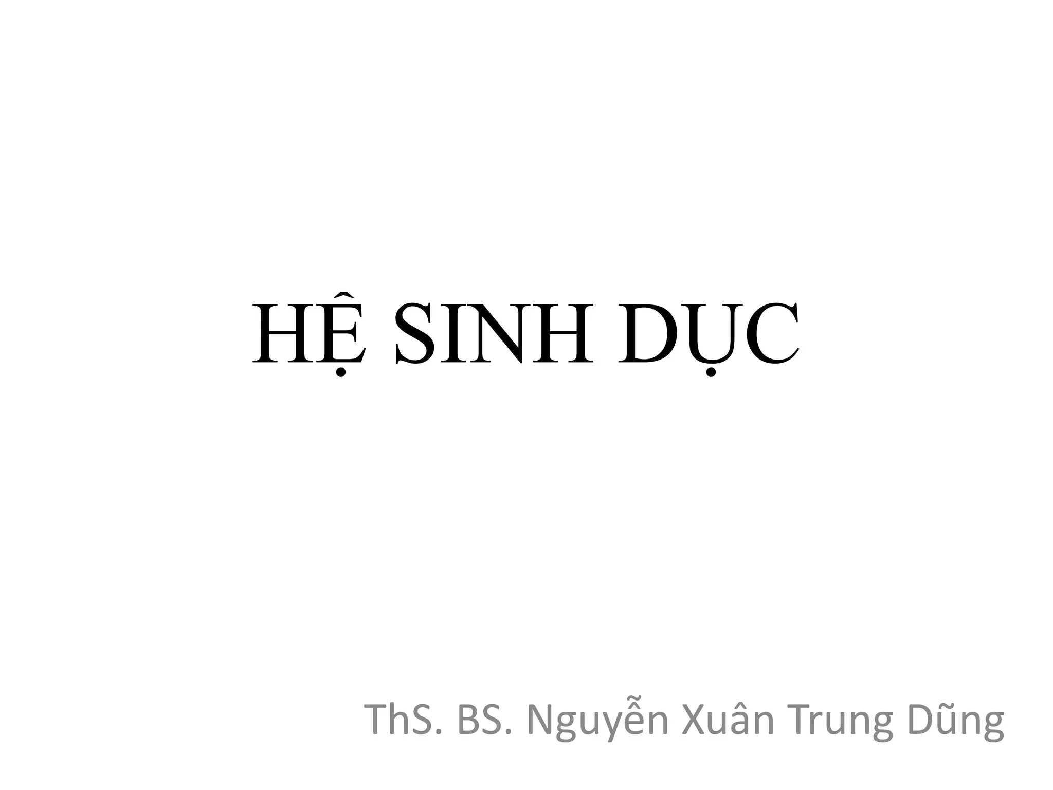 Hệ sinh dục | PPTX
