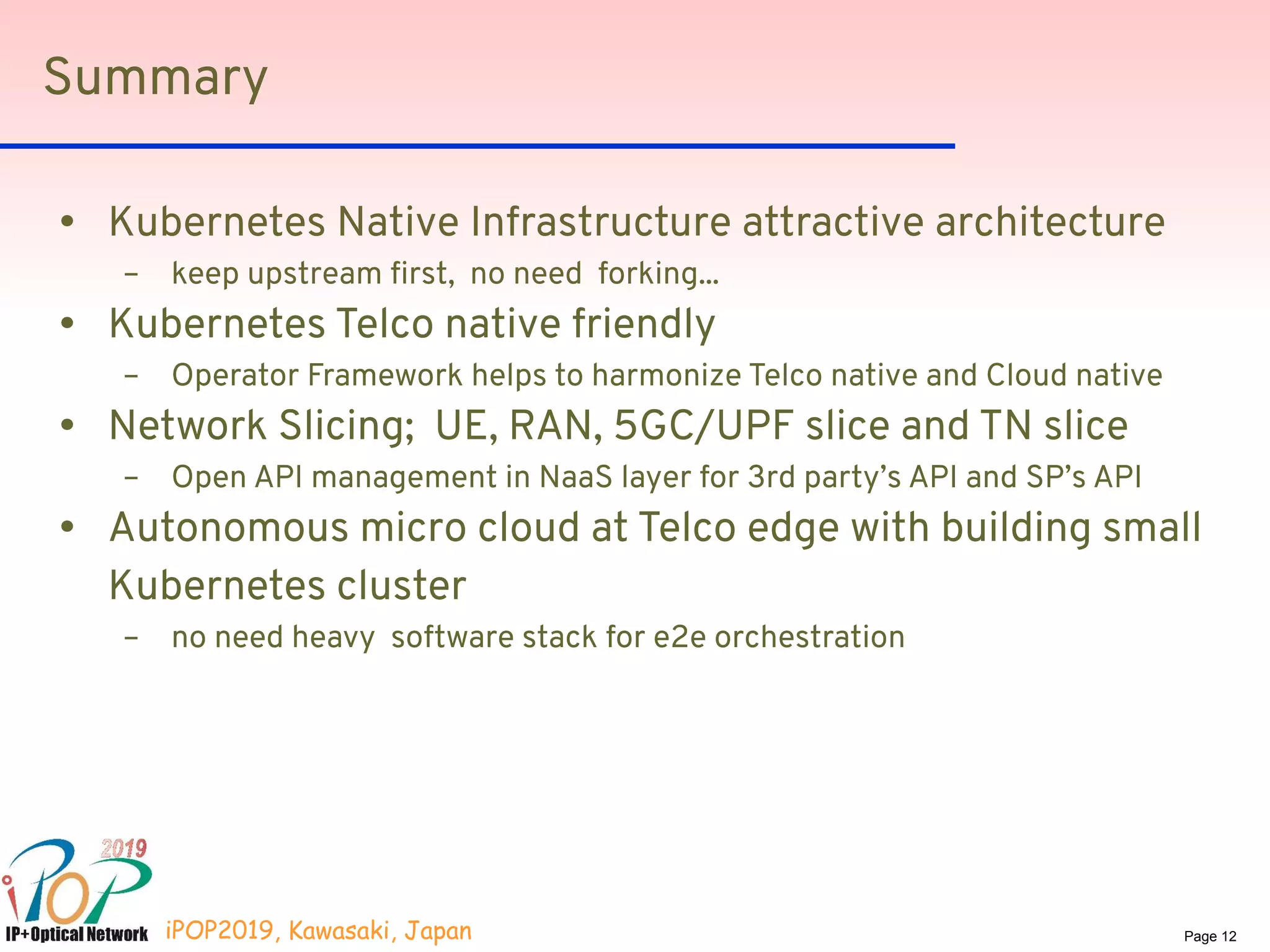 Openshift Kubernetes Native Infrastructure For 5gc And Telco Edge Cloud