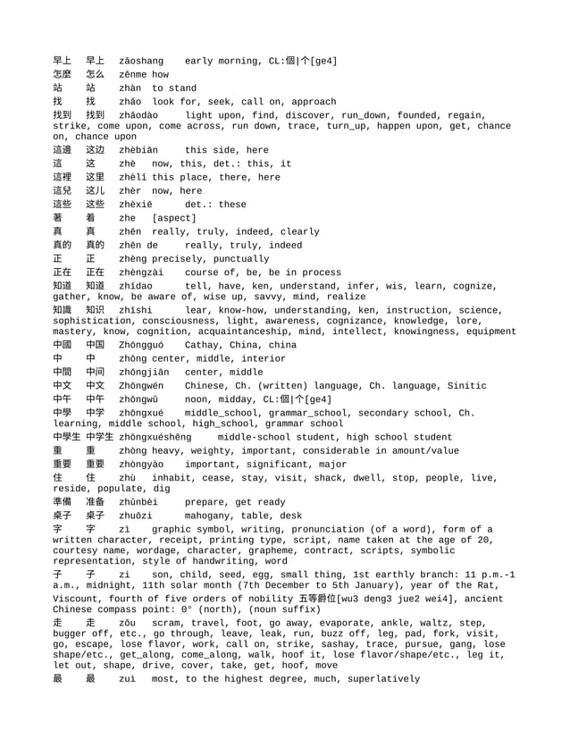 HSK 1 vocabulary lists- hanyuace.com.pdf | World Cuisines | Food & Drink