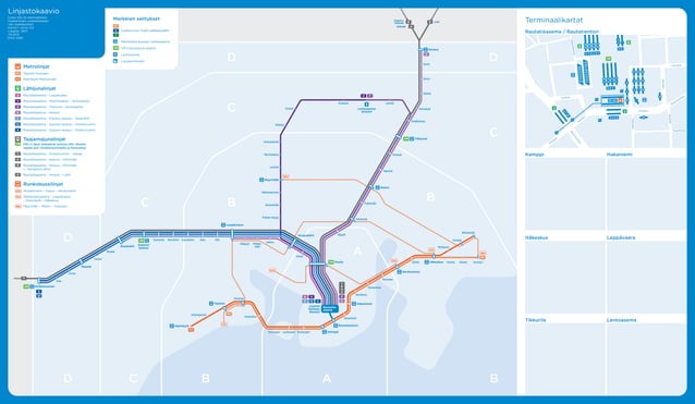 Prototype for Helsinki Region Transport (HSL) schematic transit map | PDF